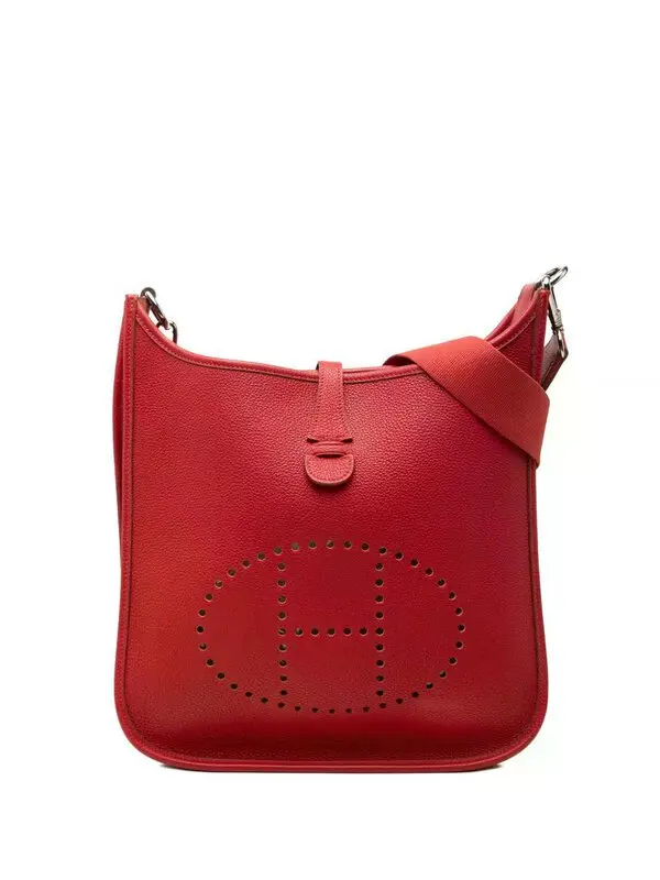 Hermès 2002 Clemence Evelyne I Pm Crossbody Bag - Red