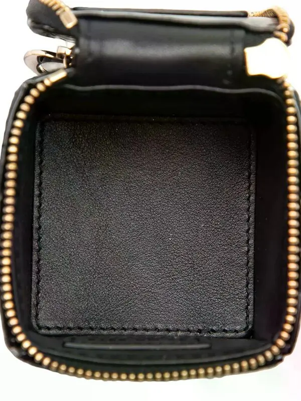 Dior 2022 Micro Patent Cannage Lady Cube Pouch Clutch Bag