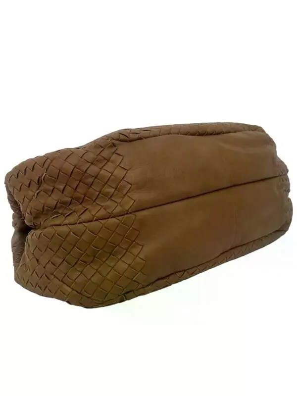 Bottega Veneta 2012-2026 Medium Intrecciato Campana Hobo Bag - Brown