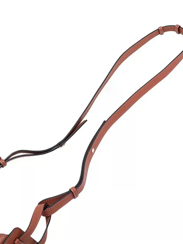 Loewe 2010-2026 Mini Leather Drawstring Hammock Bag Satchel