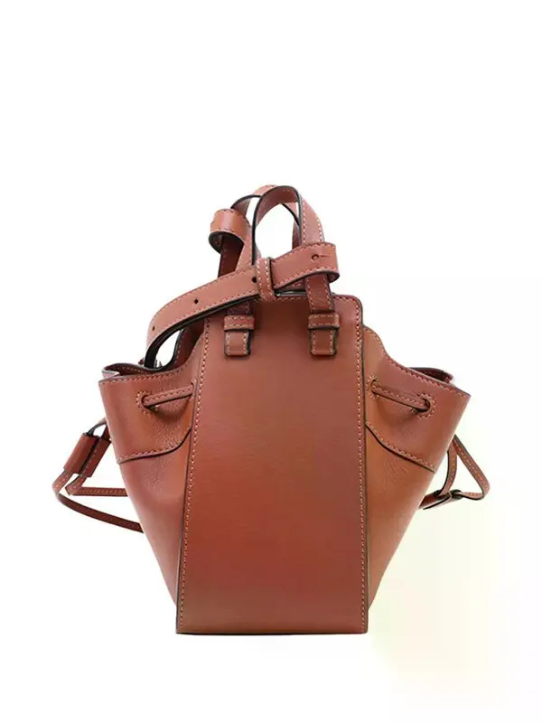 Loewe 2010-2026 Mini Leather Drawstring Hammock Bag Satchel