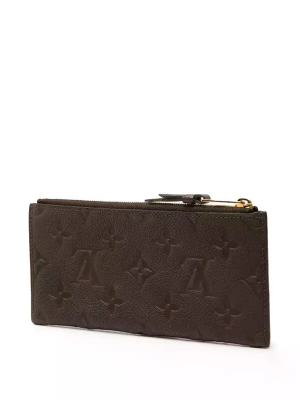 LOUIS VUITTON 2012 Monogram Empreinte Pochette Felicie Zippered Insert Coin Pouch - Brown