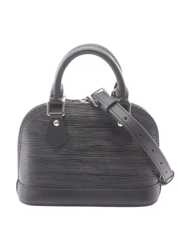 LOUIS VUITTON 2021-2026 Epi Nano Alma Satchel - Black