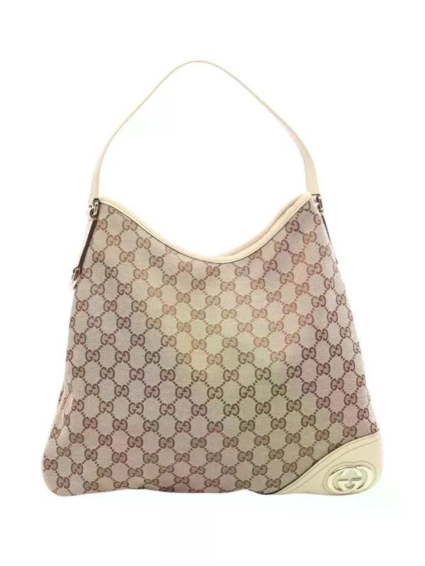 Gucci 2000-2015 Gg Canvas New Britt Hobo Bag - Neutrals