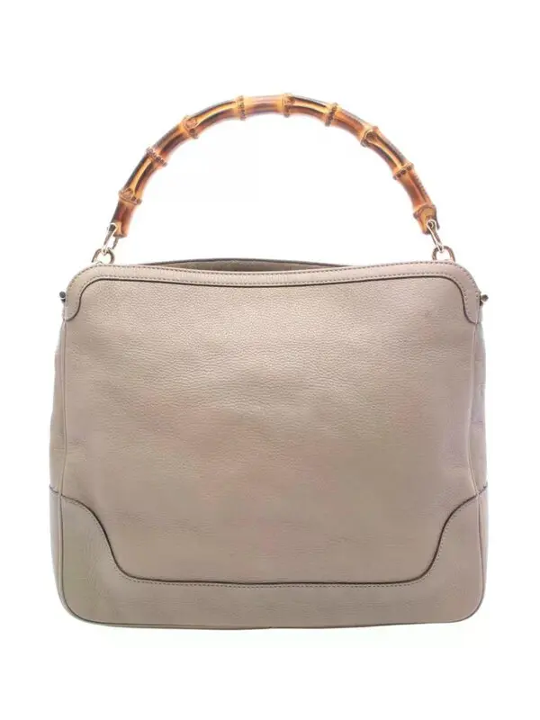 Gucci 2016-2026 Calfskin Bamboo Diana Satchel - Neutrals