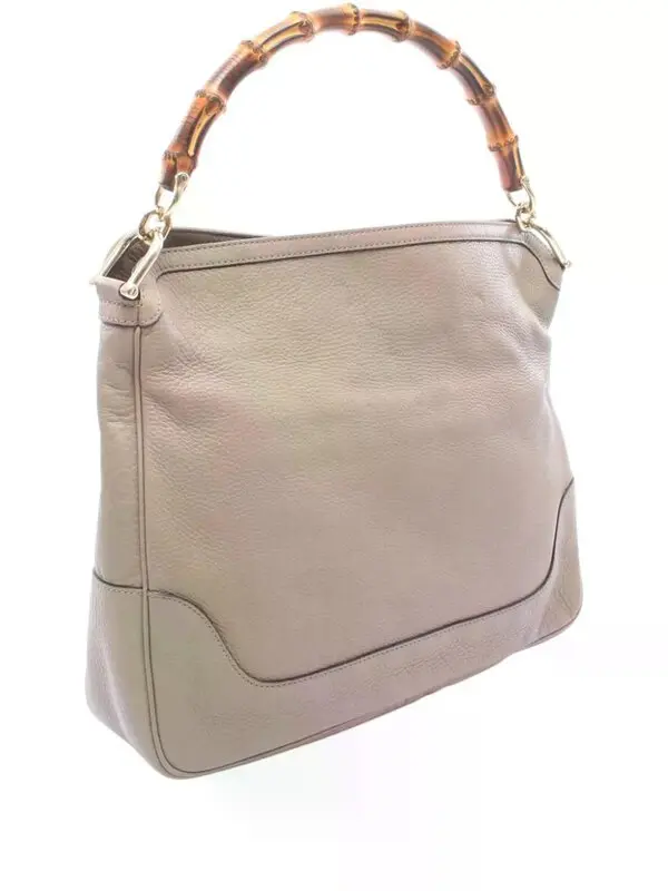 Gucci 2016-2026 Calfskin Bamboo Diana Satchel - Neutrals