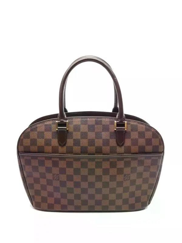 LOUIS VUITTON 2002 Damier Ebene Sarria Horizontal Handbag