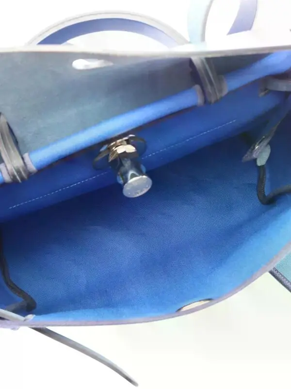 Hermès 2021 Toile Herbag Zip 31 Satchel - Blue