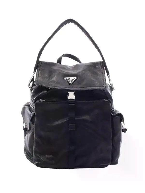 Prada 2013-2026 Nappa 3 Way Backpack - Black