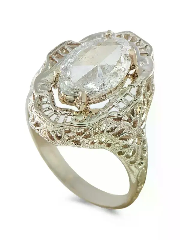 LB EXCLUSIVE Filigree-design Diamond Ring
