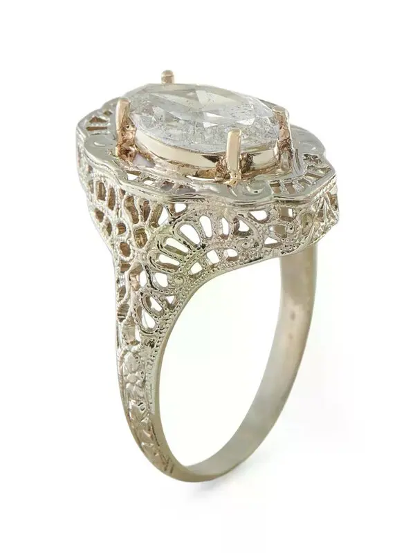 LB EXCLUSIVE Filigree-design Diamond Ring