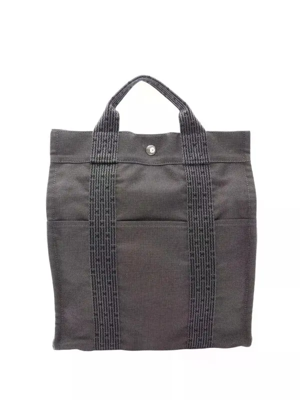 Hermès 1990-2010 Canvas Herline Mm Backpack - Grey