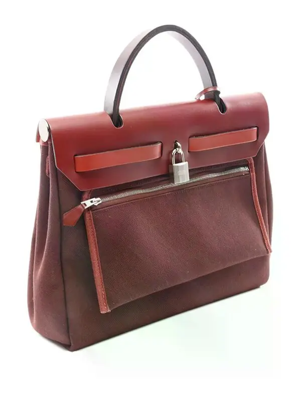 Hermès 2020 Military Toile And Vache Hunter Herbag Zip 31 Satchel