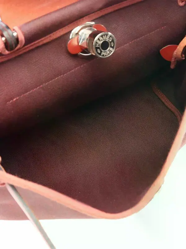 Hermès 2020 Military Toile And Vache Hunter Herbag Zip 31 Satchel