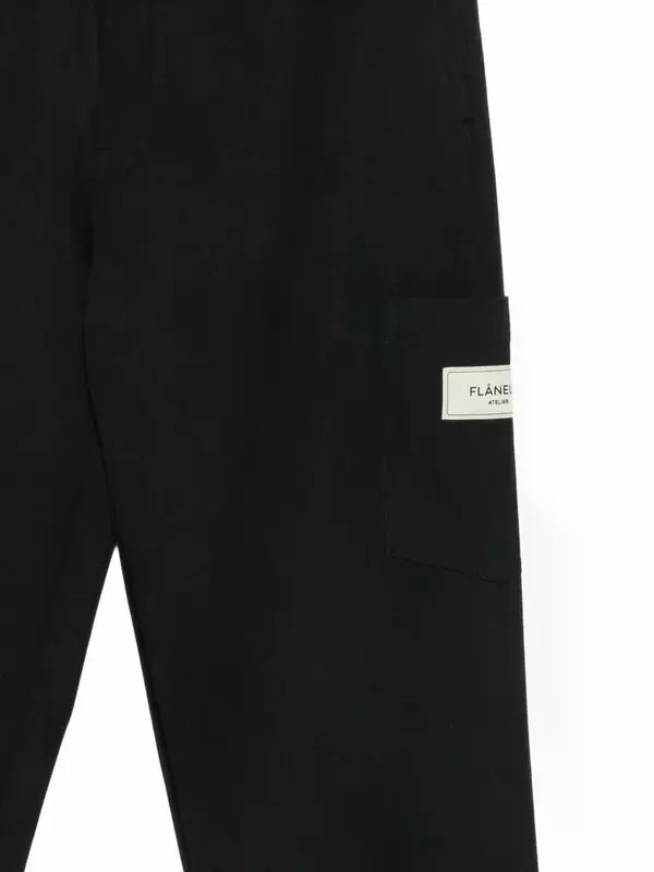 FLANEUR Logo-patch Cargo Pants