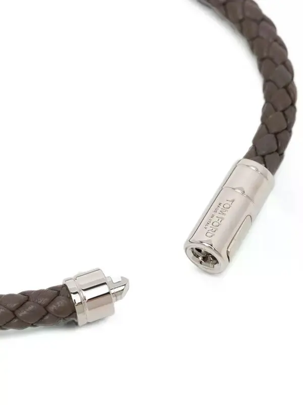 TOM FORD Braided Leather Bracelet