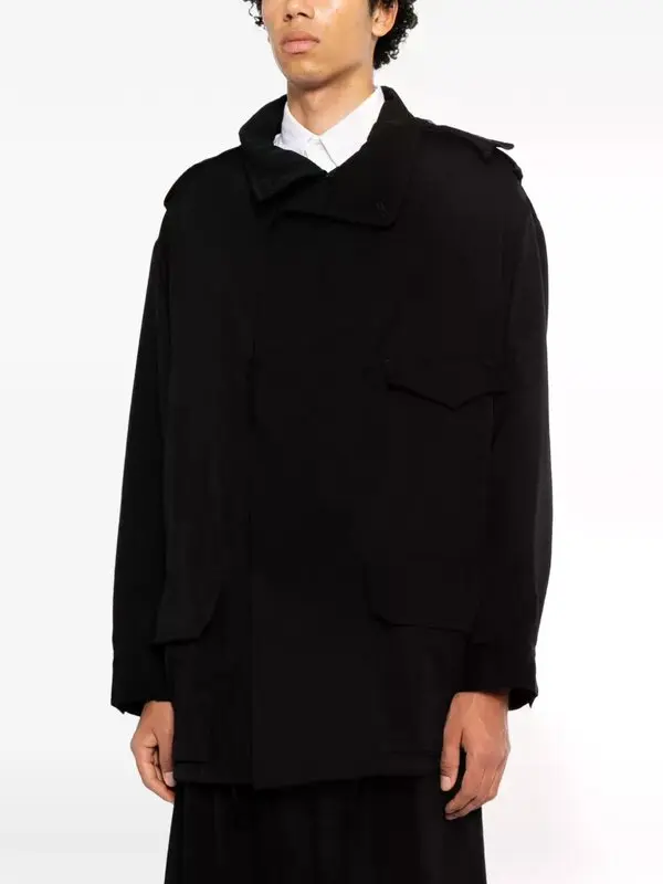 Yohji Yamamoto Epaulette Flap-pocket Jacket