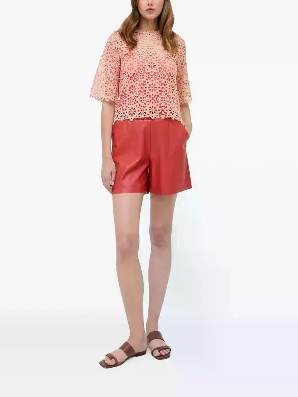 MORGAN Lace Openwork Top