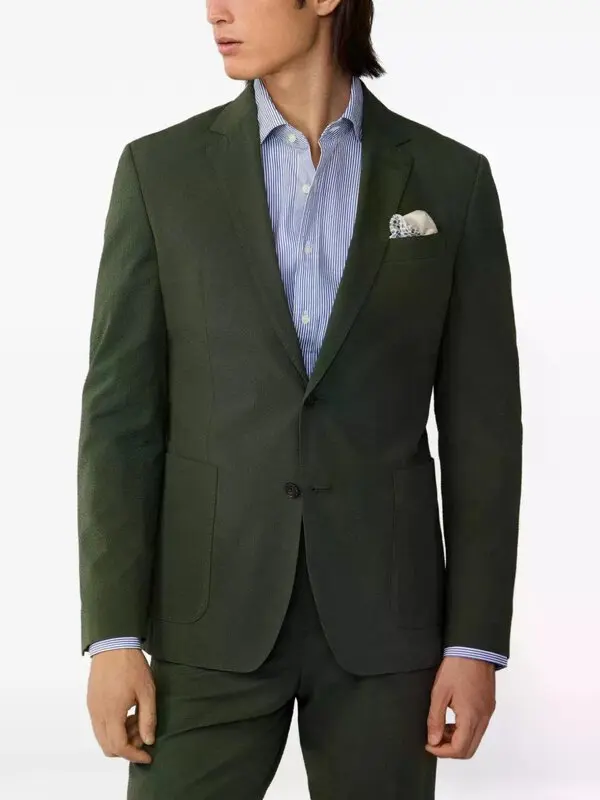 HACKETT LONDON Seersucker Patch-pocket Jacket