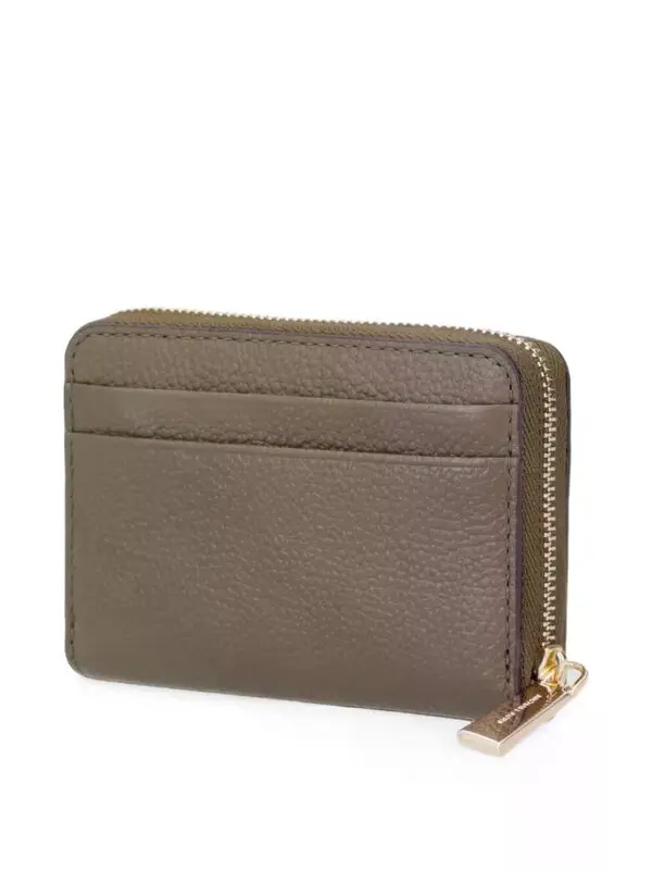 Michael Kors Logo-plaque Pebbled Wallet - Brown