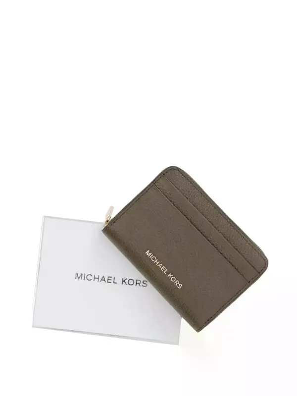 Michael Kors Logo-plaque Pebbled Wallet