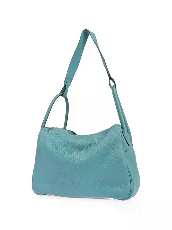 Hermès 2015 34 Lindy Taurillon Clemence Shoulder Bag - Blue