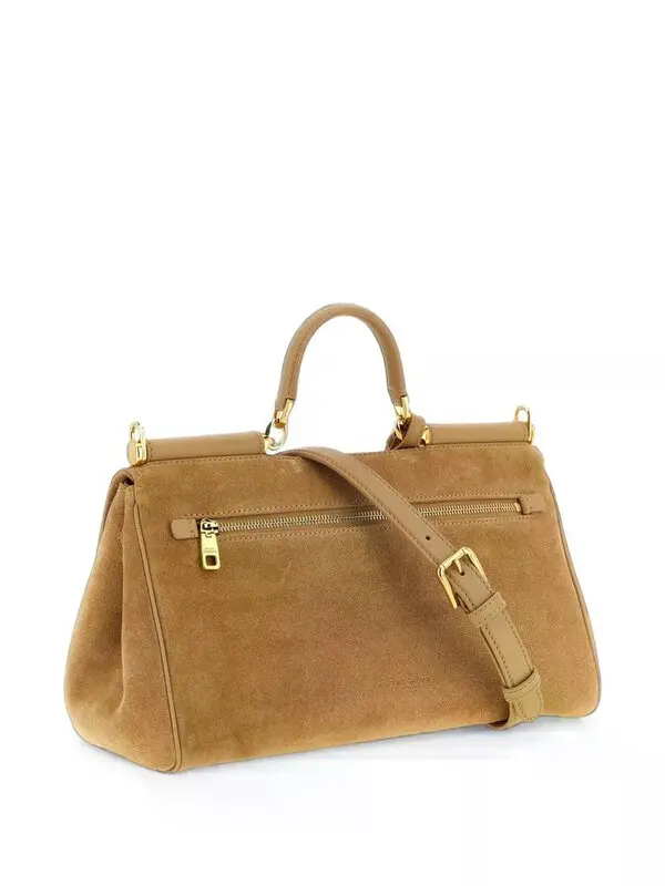 Dolce & Gabbana Medium My Sicily Handbag In Split Calfskin