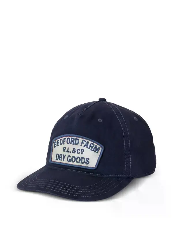 Polo Ralph Lauren Logo-patch Cotton Cap - Blue