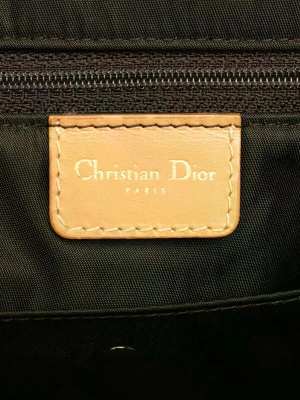 Dior 2001 Diorissimo Canvas Double Saddle Bowler Bag Handbag