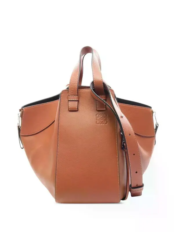 Loewe 2015-2026 Small Leather Hammock Satchel - Brown