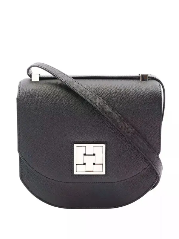 Hermès 2020 Epsom Mosaique Au 24 21 Crossbody Bag - Black