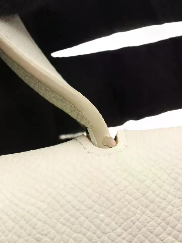 Celine Mini Grained Calfskin Belt Bag Satchel - White