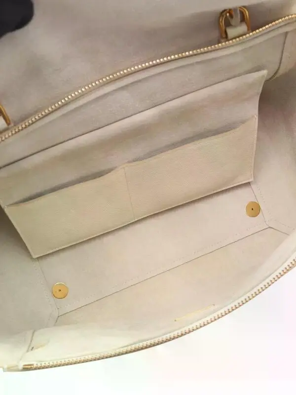 Celine Mini Grained Calfskin Belt Bag Satchel - White