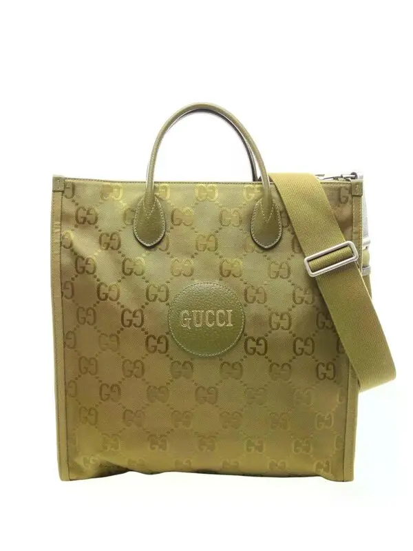 Gucci 2016-2026 Off The Grid Gg Nylon Satchel - Green