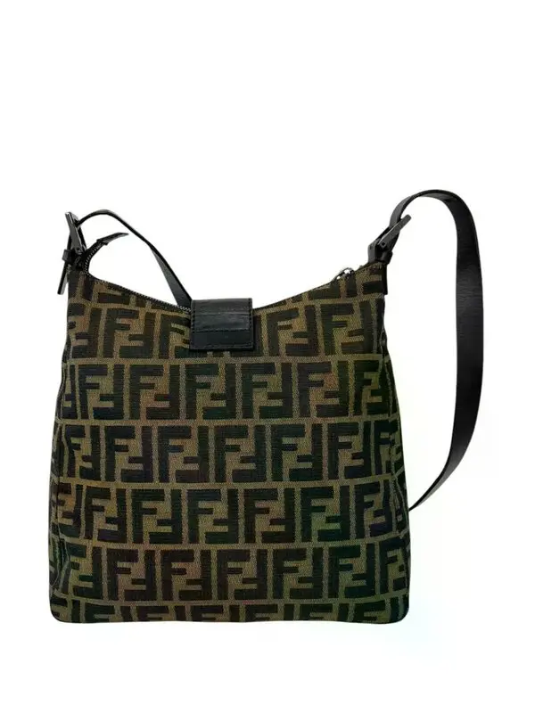 Fendi Zucca Canvas Shoulder Bag