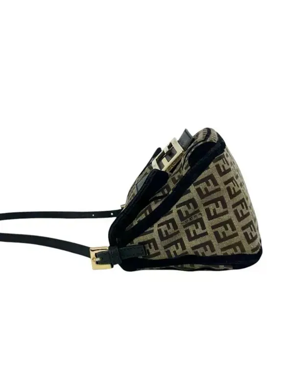 Fendi Zucchino Canvas Shoulder Bag