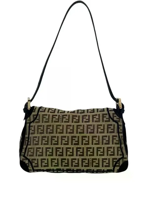Fendi Zucchino Canvas Shoulder Bag