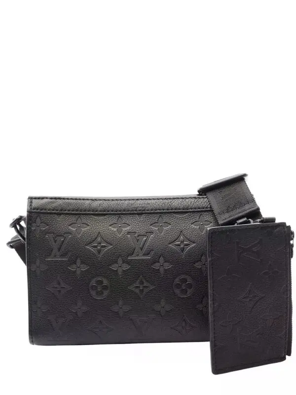 LOUIS VUITTON 2021-2026 Monogram Shadow Gaston Wearable Wallet Crossbody Bag - Black