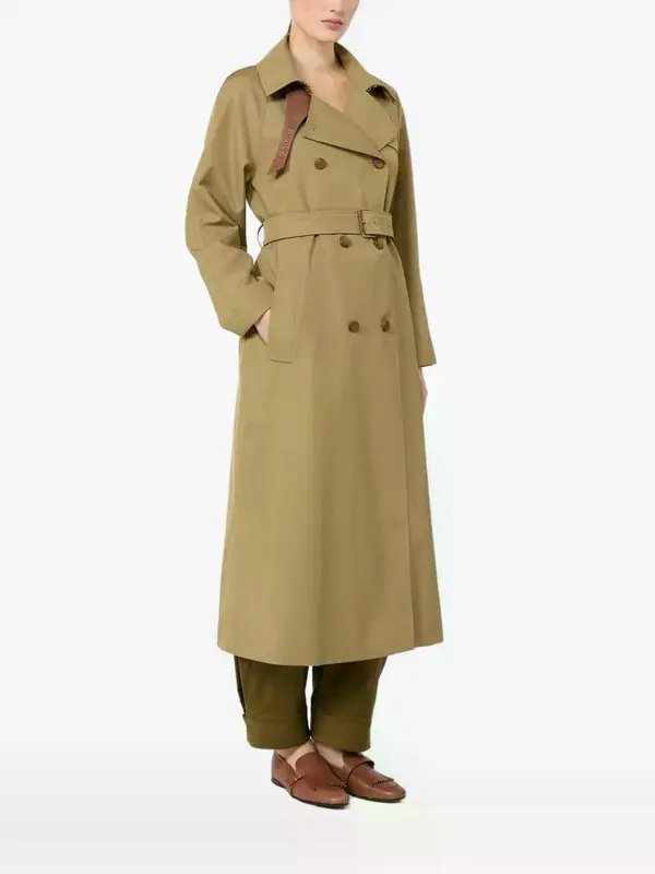 Max Mara Water-repellent Wool-blend Gabardine Trench Coat - Neutrals