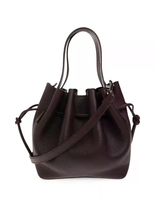 Yuzefi Scallop Mini Leather Bucket Bag