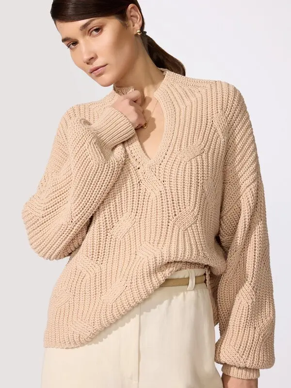 Brochu Walker The Grayson Cable Pullover