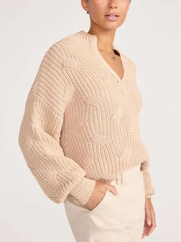 Brochu Walker The Grayson Cable Pullover