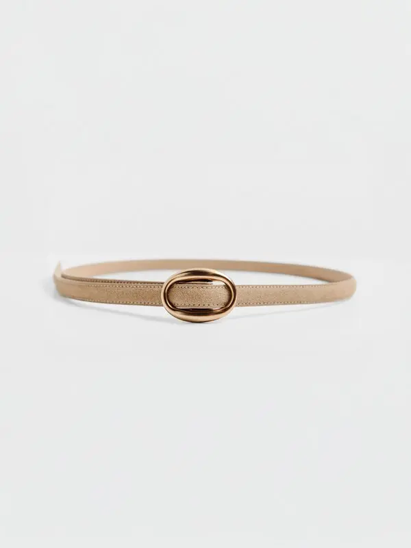 Brochu Walker The Chelsea Suede Belt - Straw