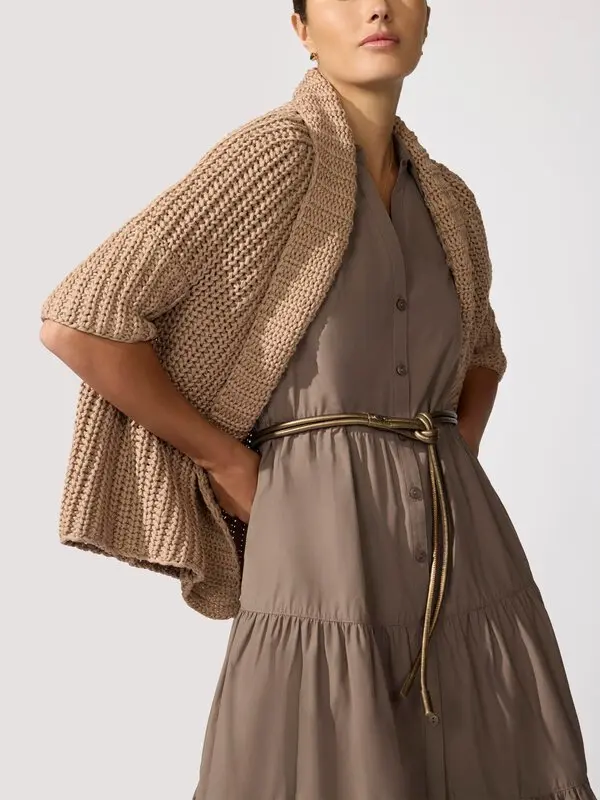 Brochu Walker The Fida Handknit Shrug - Mocha