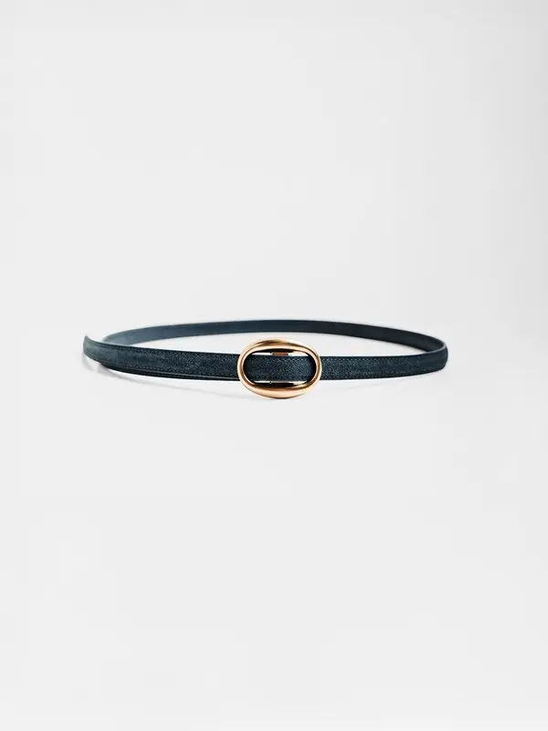 Brochu Walker The Chelsea Suede Belt - Navy