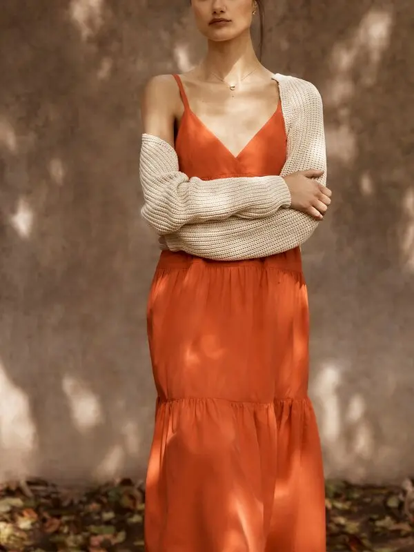 Brochu Walker The Serra Dress - Arancia