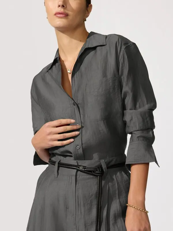 Brochu Walker The Everyday Voile Shirt - Brownstone