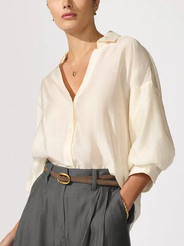 Brochu Walker The Kate Voile Shirt - Creme