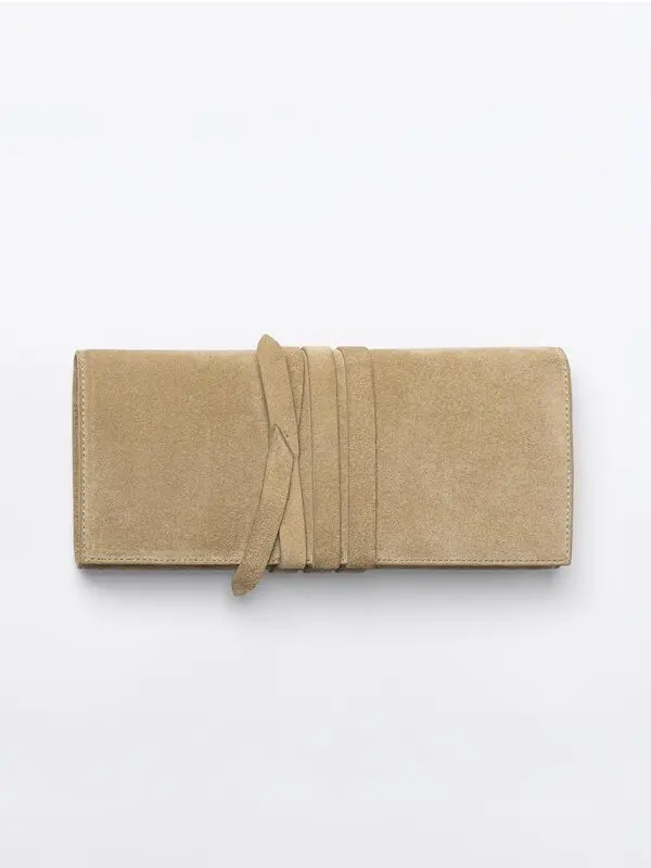 Brochu Walker The Bridle Suede Pochette Clutch