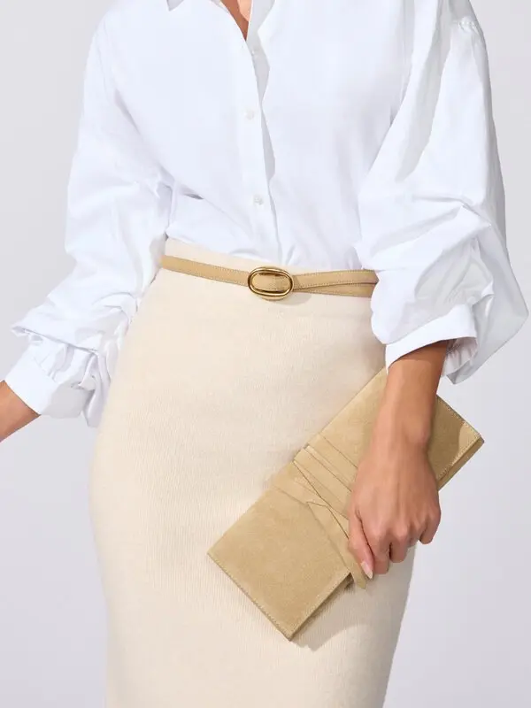 Brochu Walker The Bridle Suede Pochette Clutch